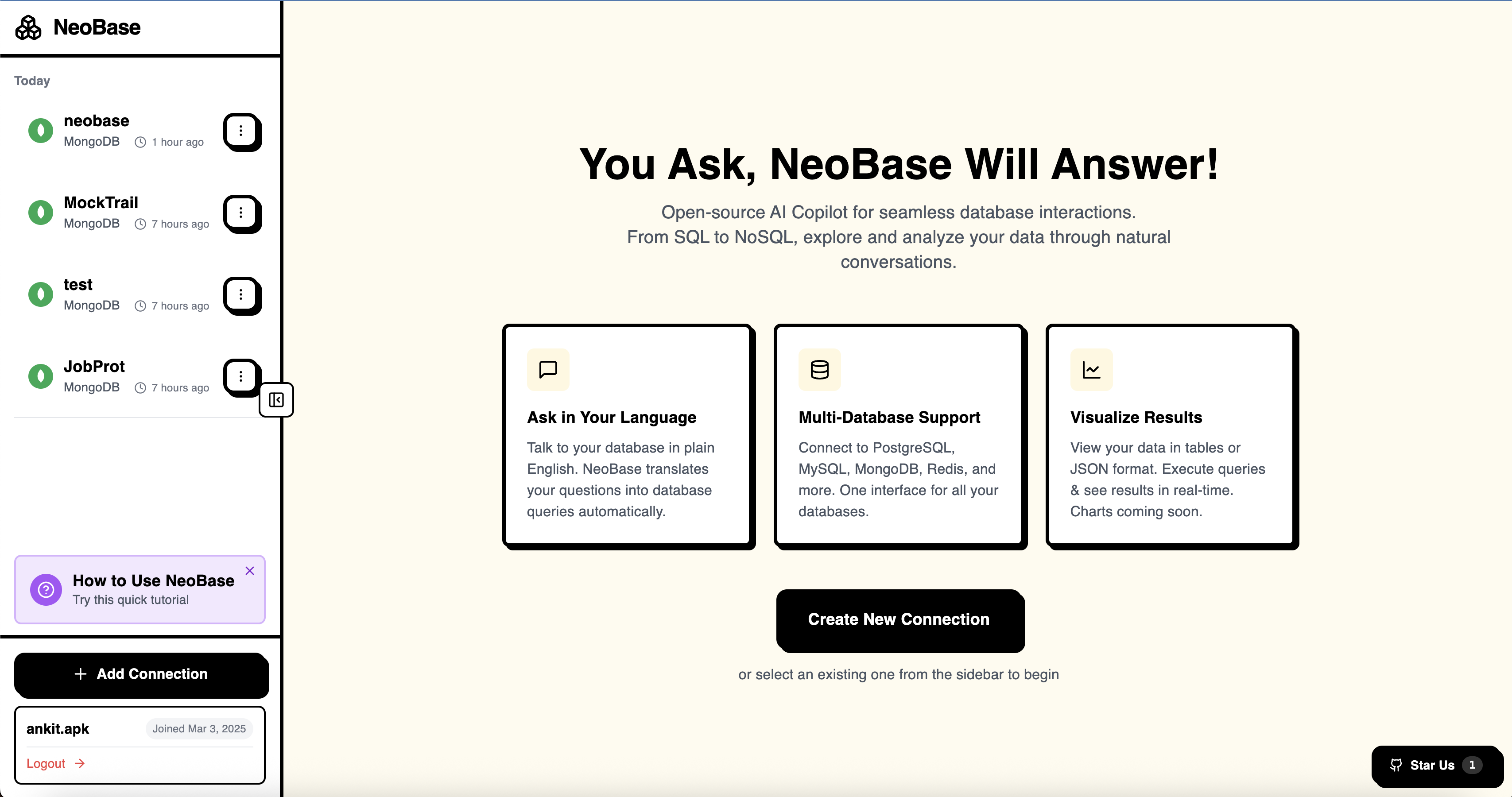 NeoBase - AI Copilot for Database
